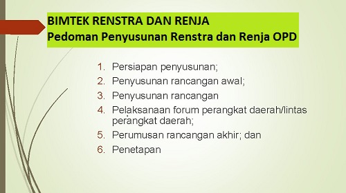 Bimtek Renstra dan Renja OPD - BIMTEK NASIONAL